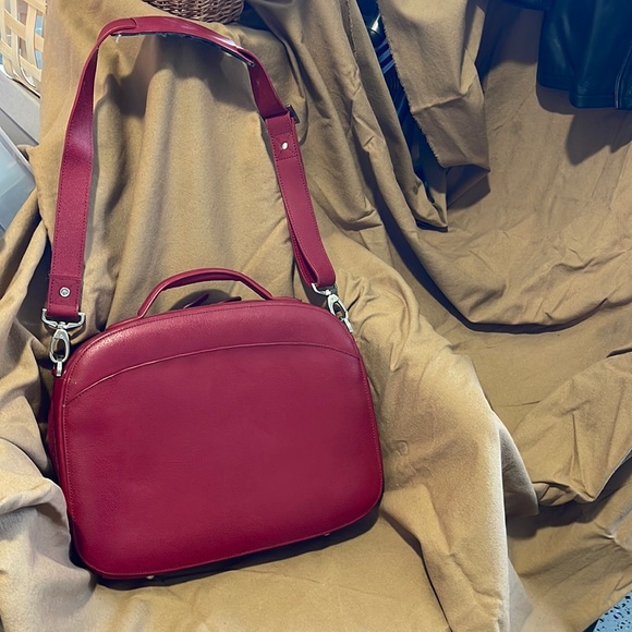 filoFAX | Bags | New Red Leather Filofax Computer Bag | Poshmark